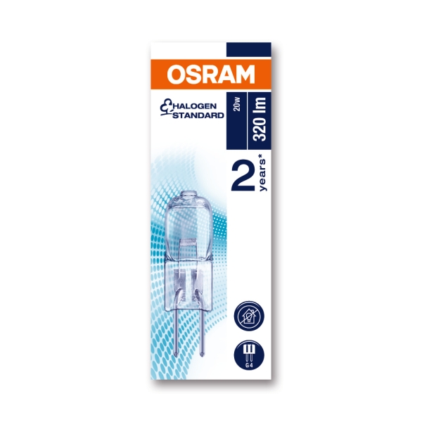 OSRAM halogenová žárovka HALOSTAR 64428 20W 12V G4 do el.trouby. max ...